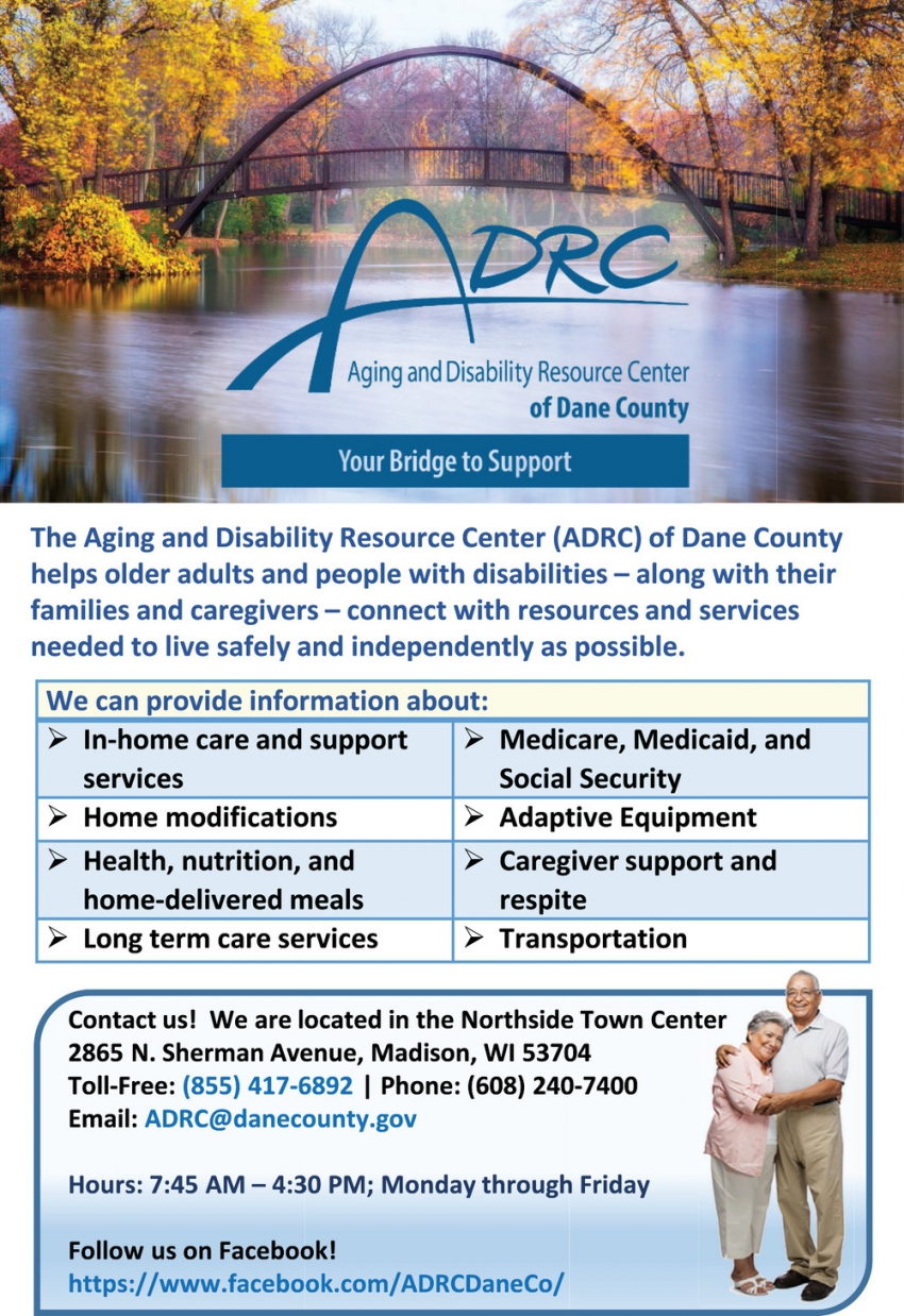 Your Bridge to Support, ADRC - Aging & Disability Resource Center of ...